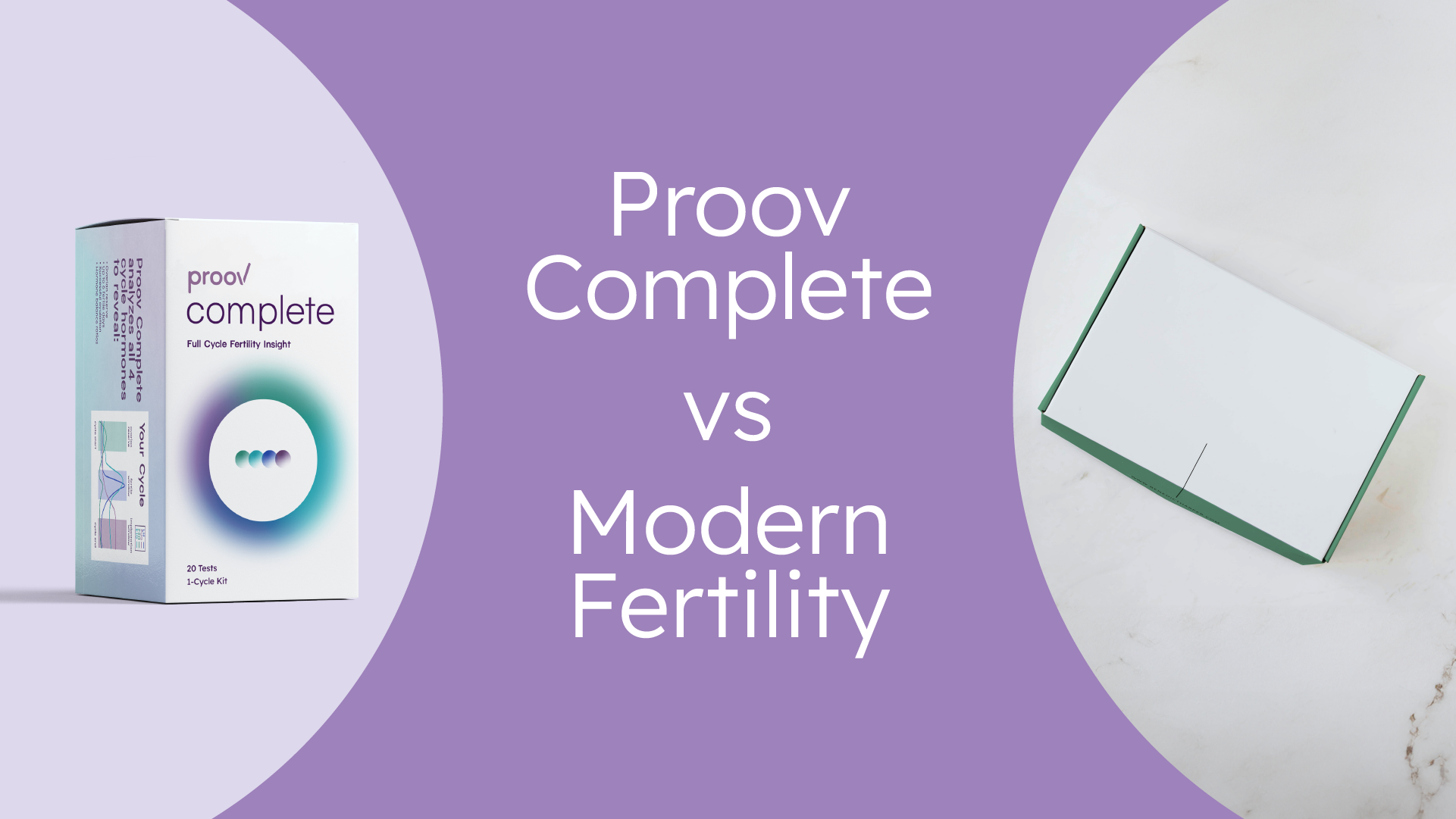 Proov Complete vs Modern Fertility At-home Tests- Proov