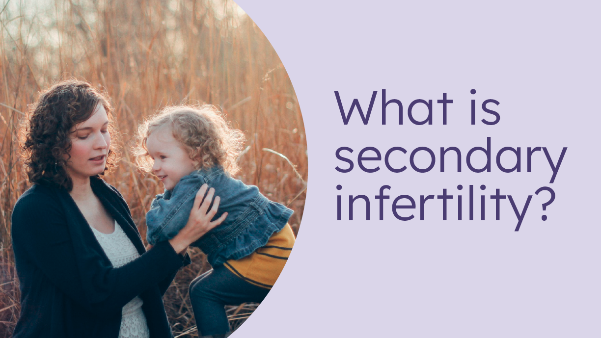 What is secondary infertility?