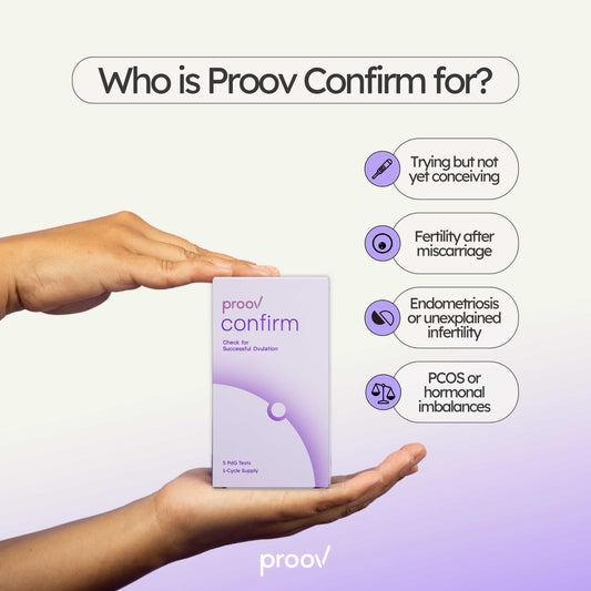 Proov Confirm PdG Ovulation Test Strips | Progesterone Marker Tracking